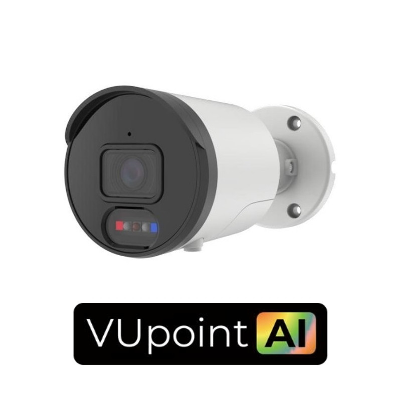 CAMÉRA IP BULLET VUPOINT AI - 4MP - COULEUR 24/7 - FOCALE FIXE 2,8MM ...