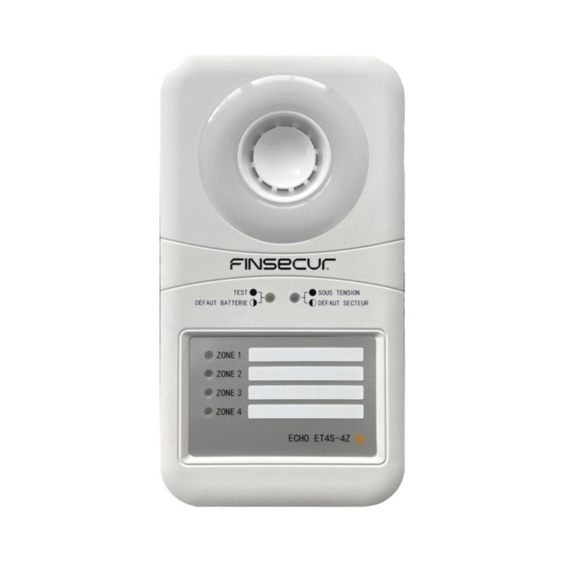 ECHO ET4S-4Z - Centrale alarme incendie Conventionnel Secteur | FINSECUR